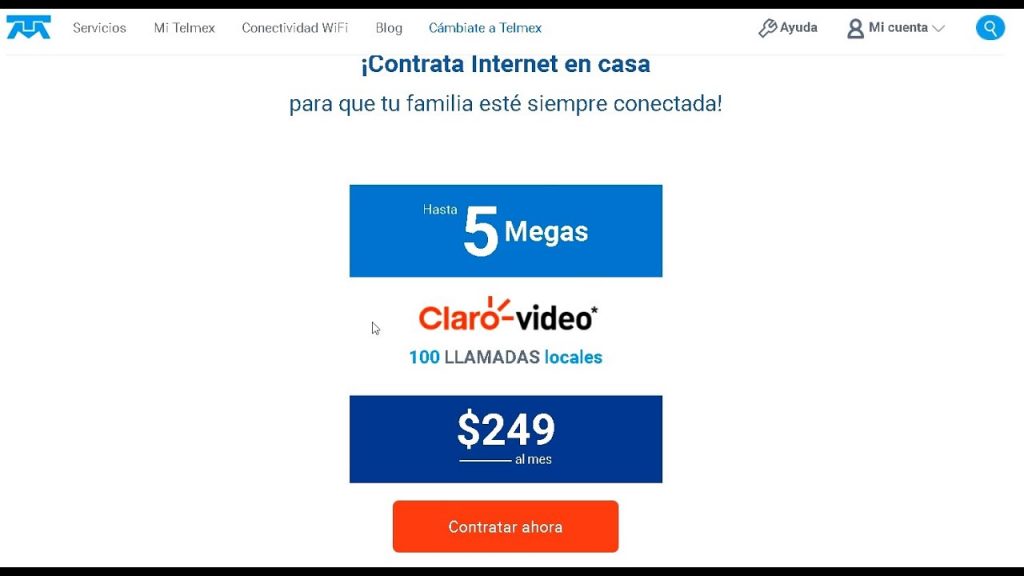 ¿Cuántos megas tiene el paquete de 389 de Telmex?