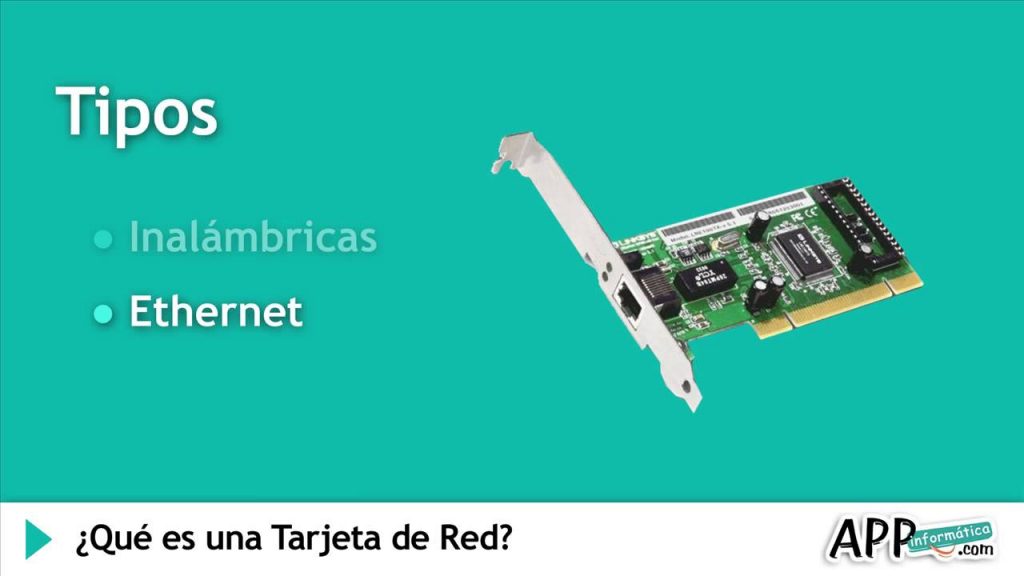 ¿Cuántos tipos de tarjetas de red existen y cuáles son?